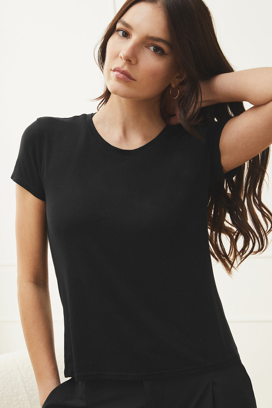 All Day Short Sleeve - Black – Alo Yoga Mexico