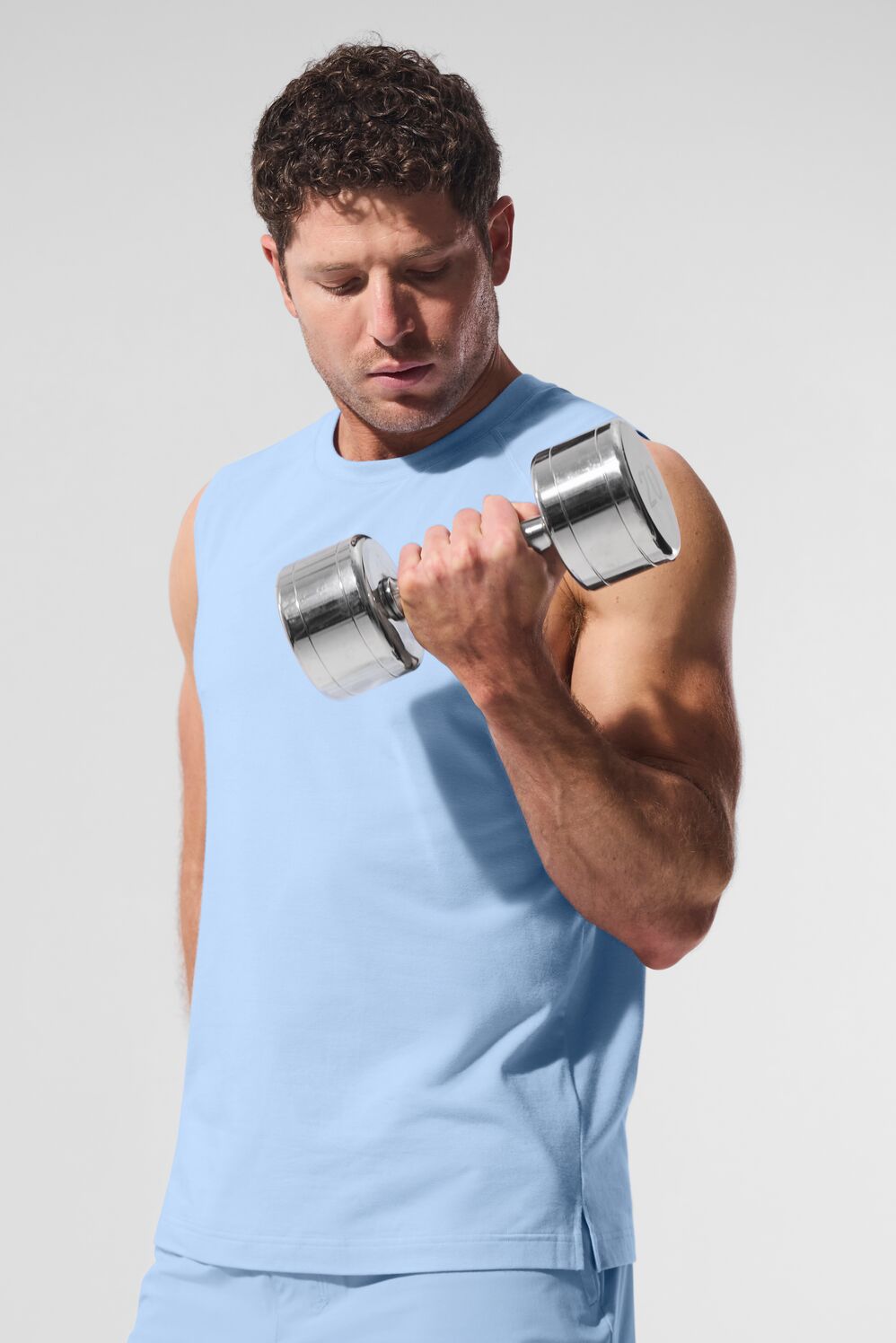 Alo Vapor Muscle Tank - Seashell Blue – Alo Yoga Mexico