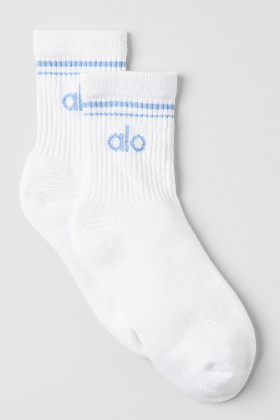 Unisex Half-Crew Throwback Sock - White/Seashell Blue – Alo Yoga Mexico