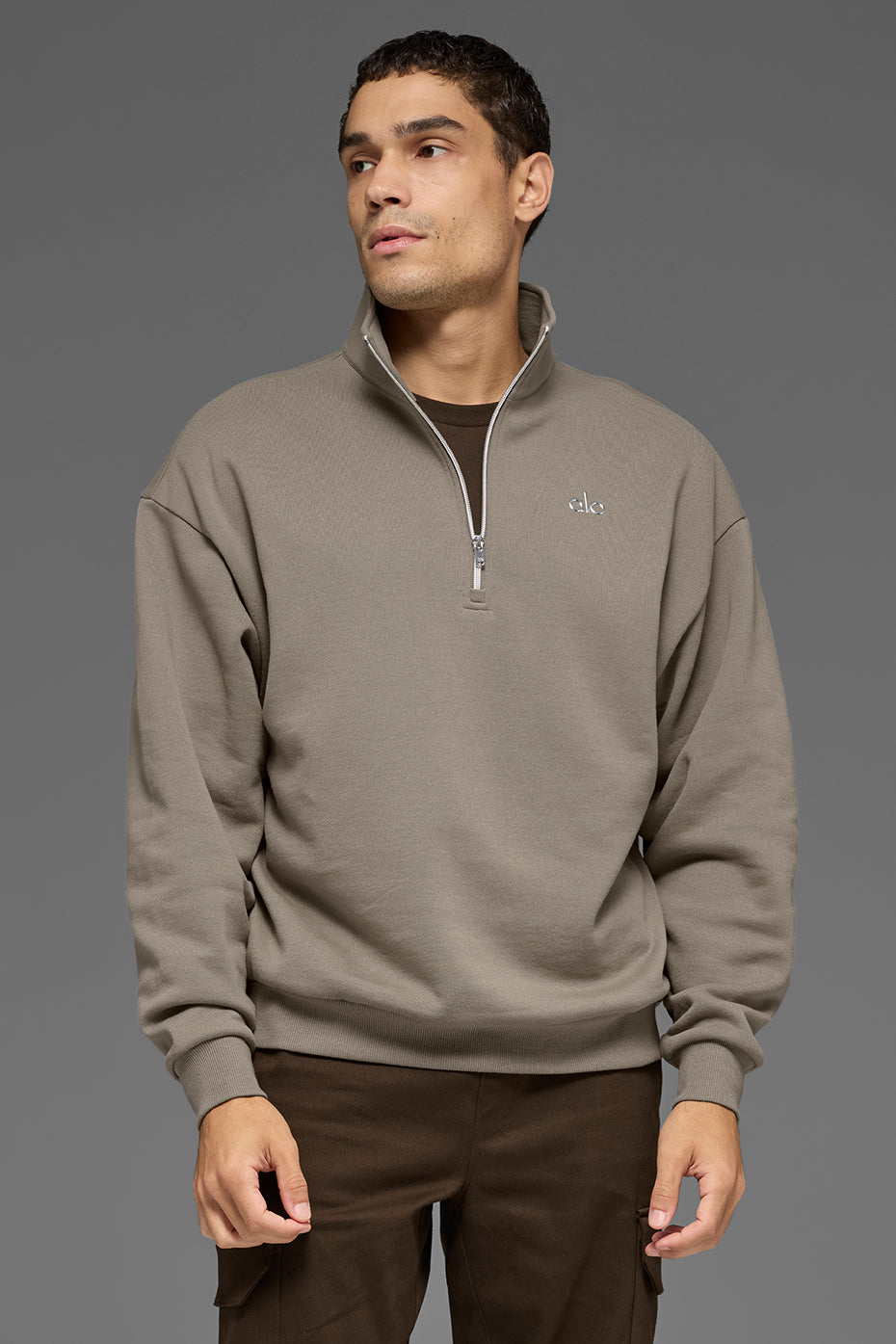 Accolade 1/4 Zip Pullover - Light Cocoa – Alo Yoga Mexico