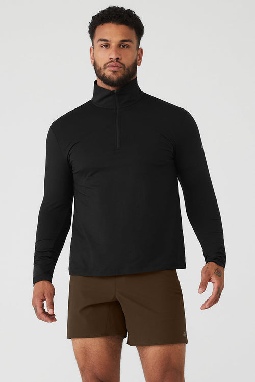 Conquer 1/4 Zip Reform Long Sleeve - Black – Alo Yoga Mexico