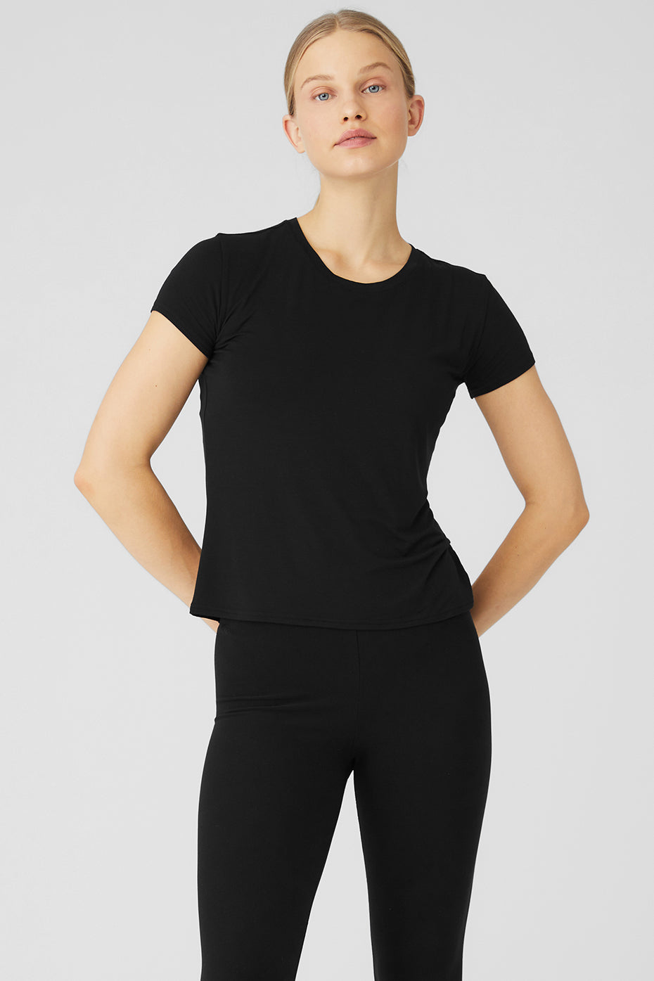 All Day Short Sleeve - Black – Alo Yoga Mexico
