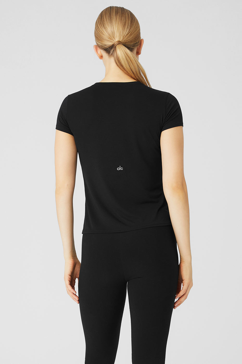 All Day Short Sleeve - Black – Alo Yoga Mexico
