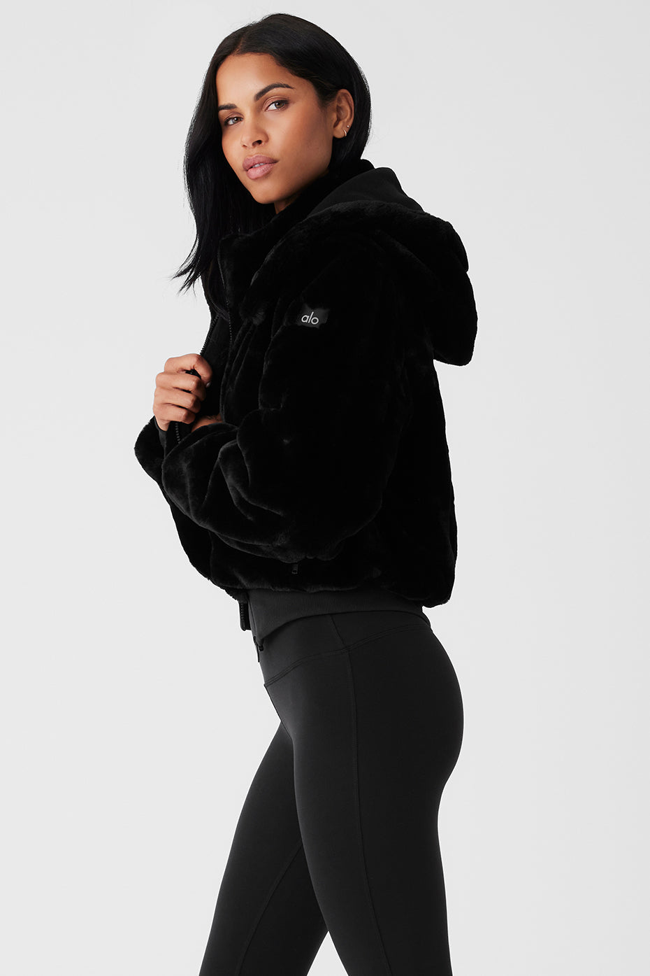 Faux Fur Foxy Jacket - Black – Alo Yoga Mexico