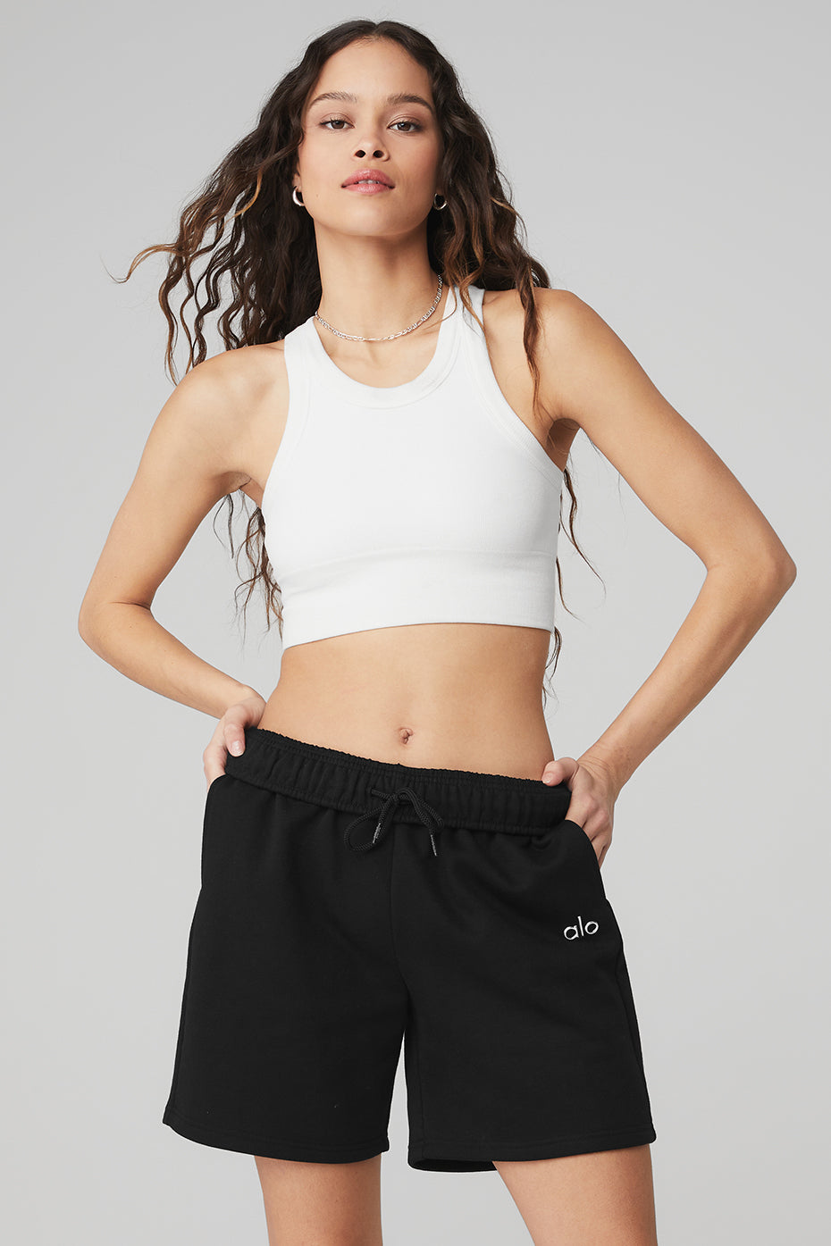 Seamless Delight High Neck Bra - White – Alo Yoga Mexico